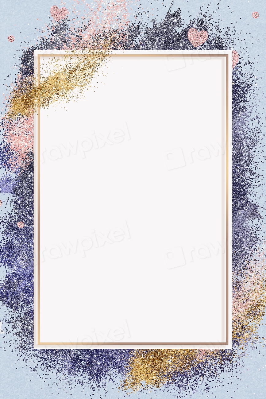 Festive glitter frame psd sparkly | Premium PSD - rawpixel