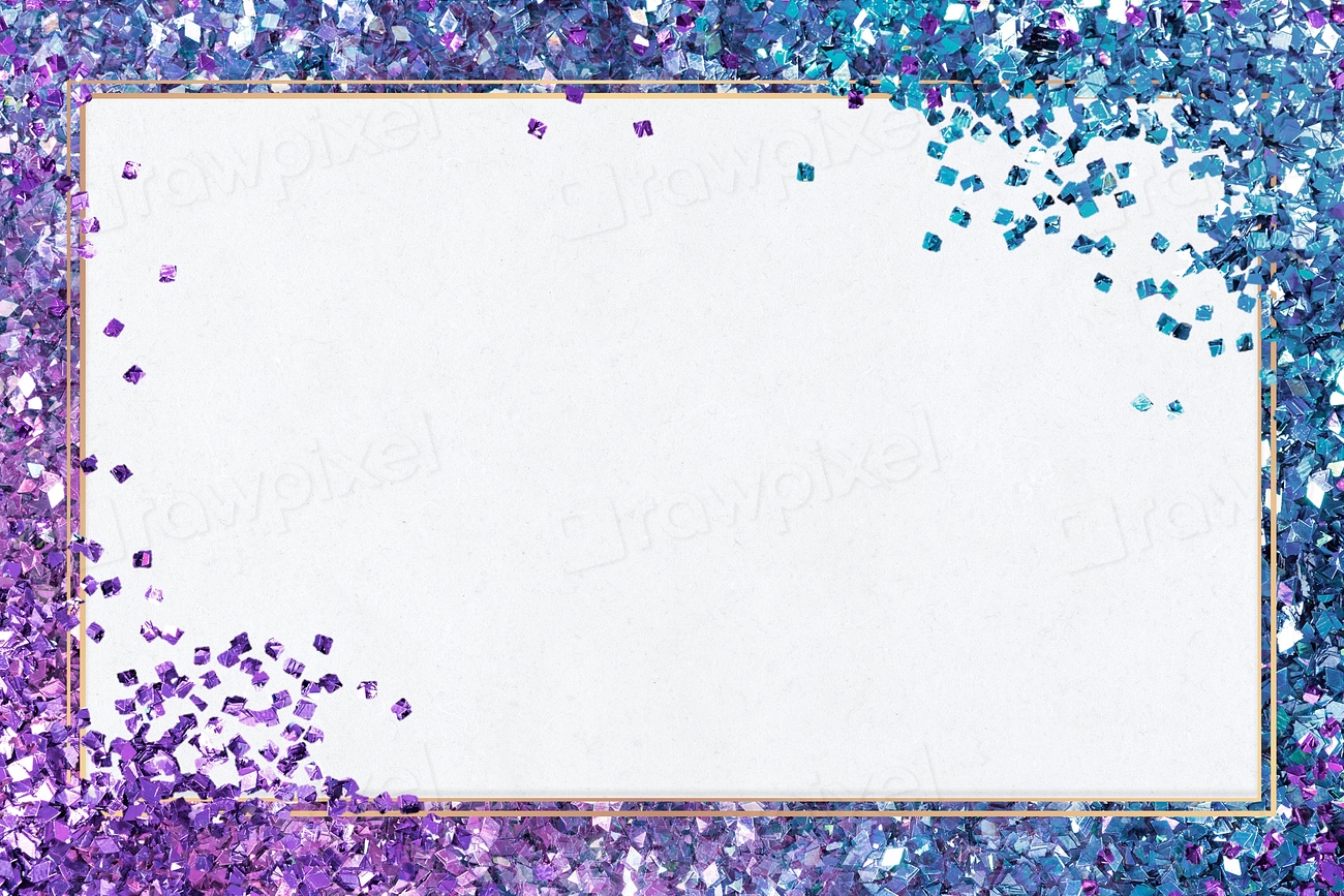 Sparkly purple blue gradient frame | Premium Photo - rawpixel