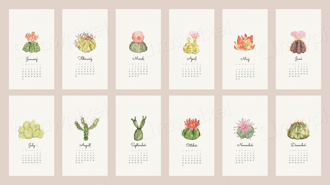 Calendar 2021 editable template vector | Premium Vector - rawpixel