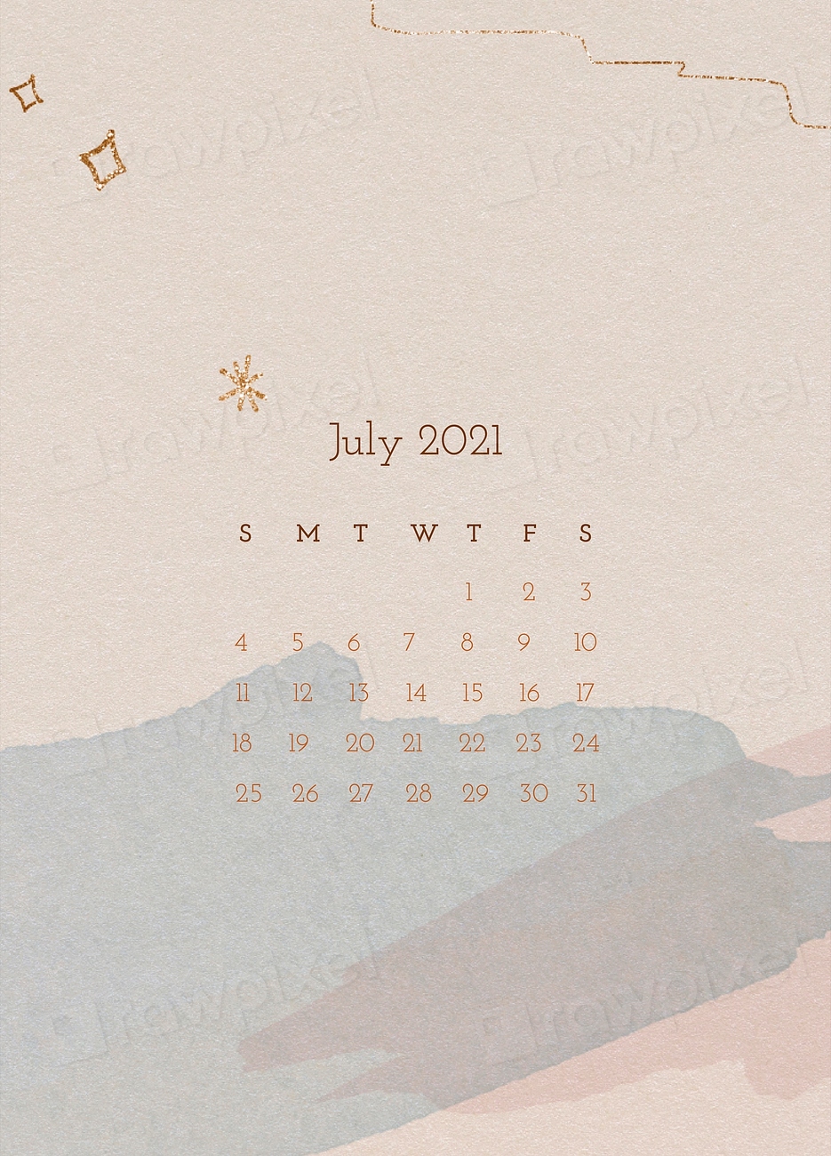 Calendar 2021 July editable template | Premium PSD - rawpixel
