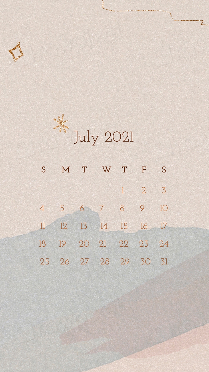 Calendar 2021 July editable template | Premium Vector - rawpixel