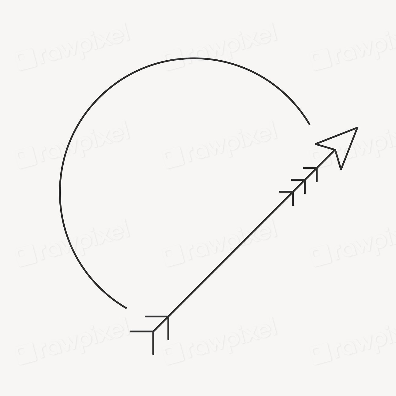 Minimal arrow logo clipart, simple | Premium Photo - rawpixel