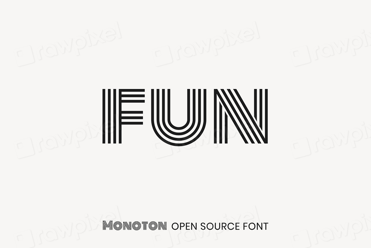 Monoton Open Source Font Vernon | Free Font Add-on - rawpixel
