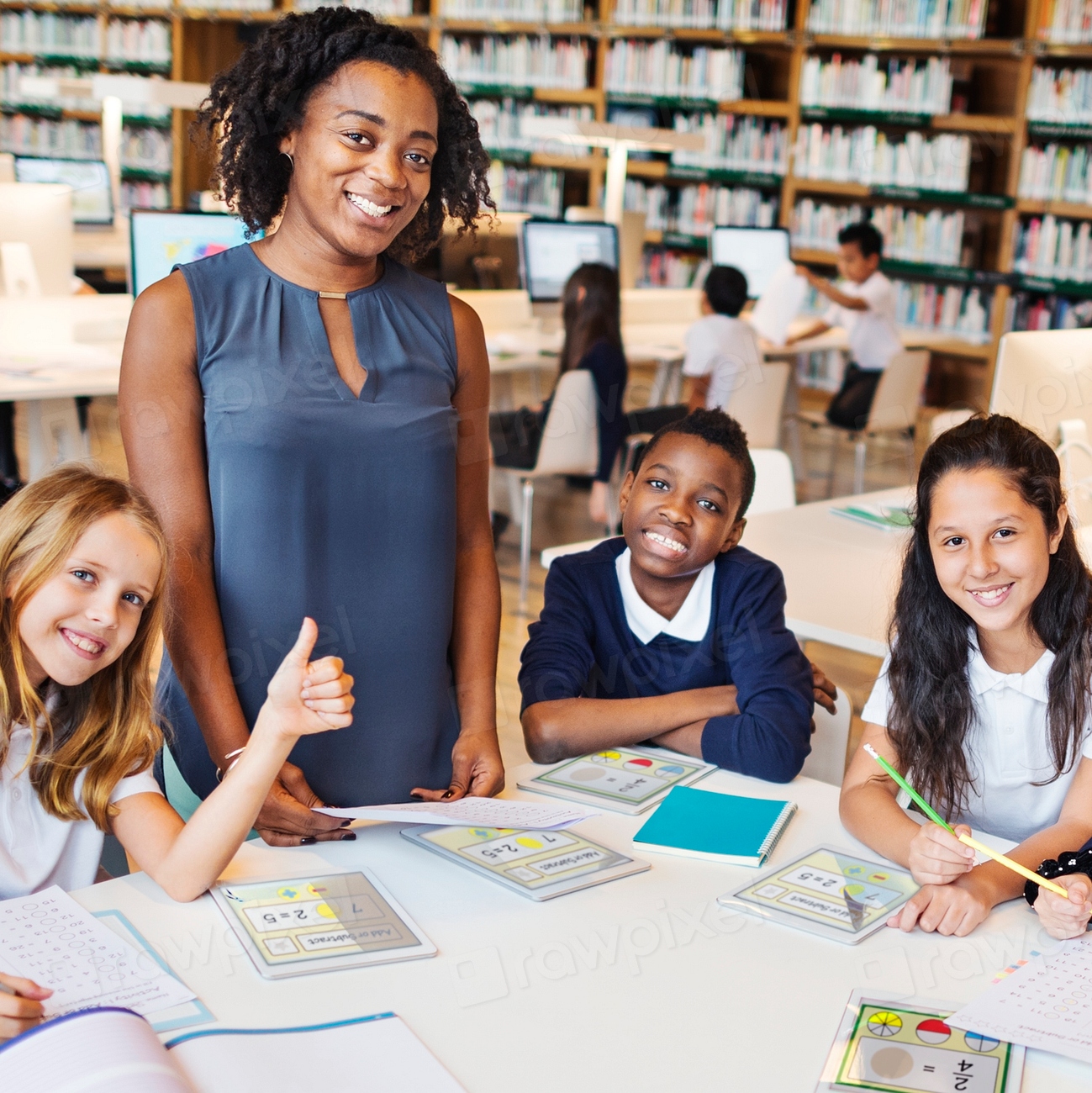 Young students using digital tablets | Free Photo - rawpixel