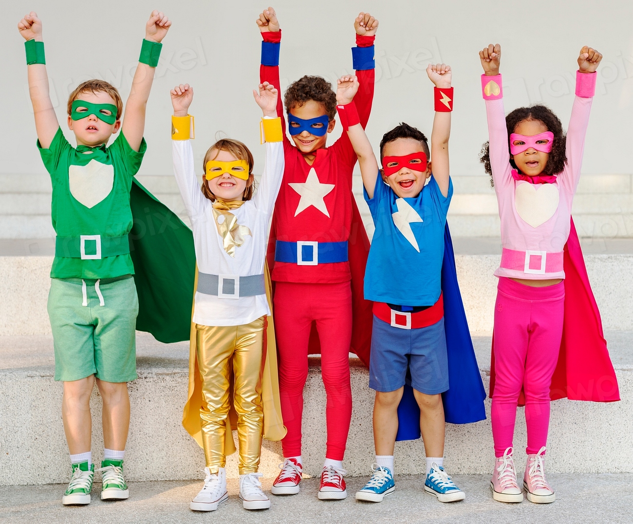 Superhero kids with superpowers | Free Photo - rawpixel