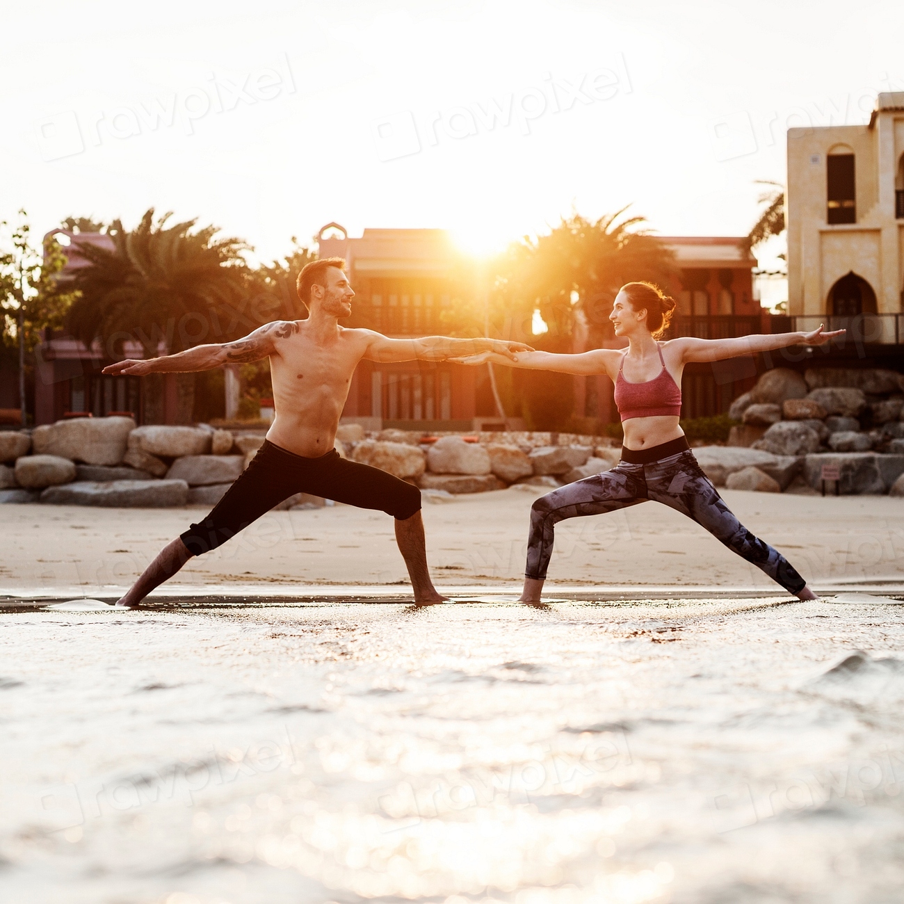 Yoga Exercise Stretching Meditation Concentration | Premium Photo ...