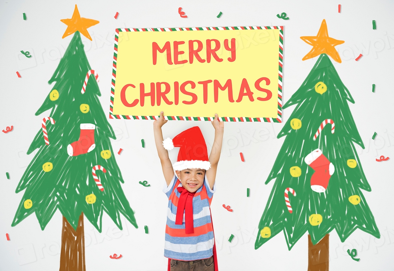 Merry Christmas Celebration Congratulations Concept | Premium Photo ...