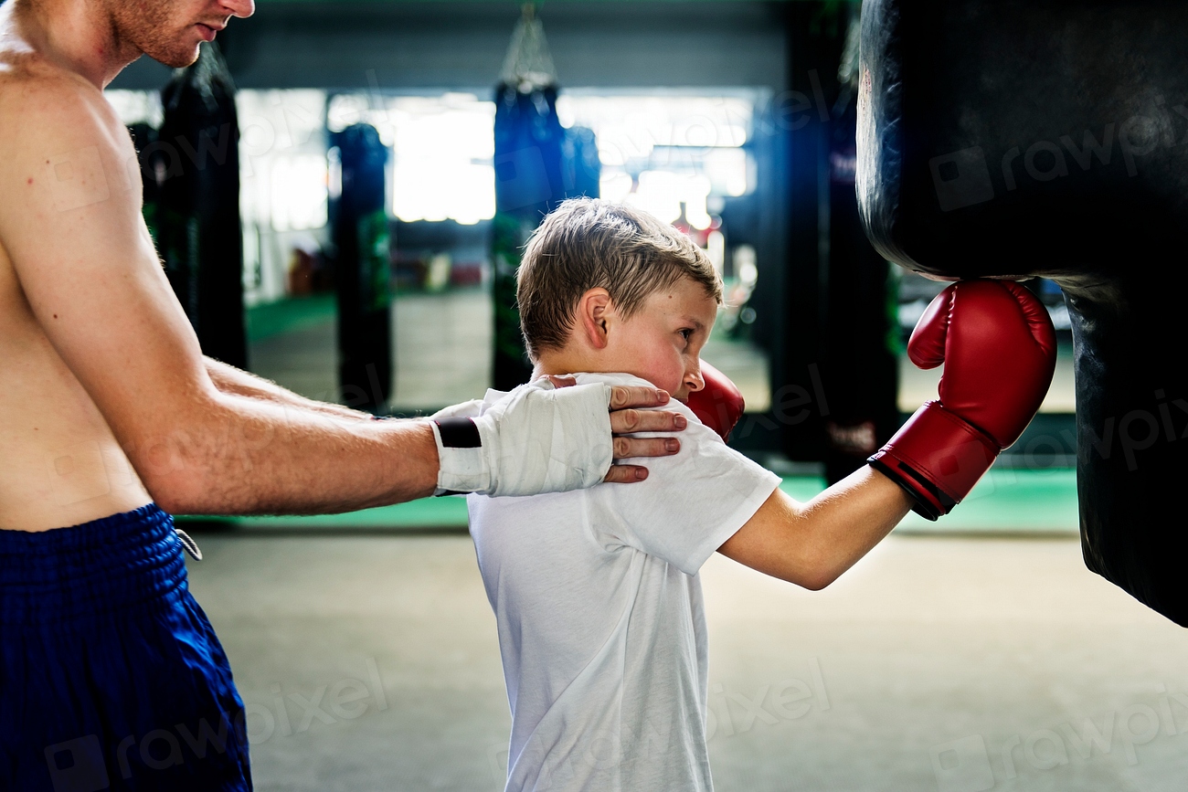 Boy Training Boxing Exercise Movement | Premium Photo - rawpixel
