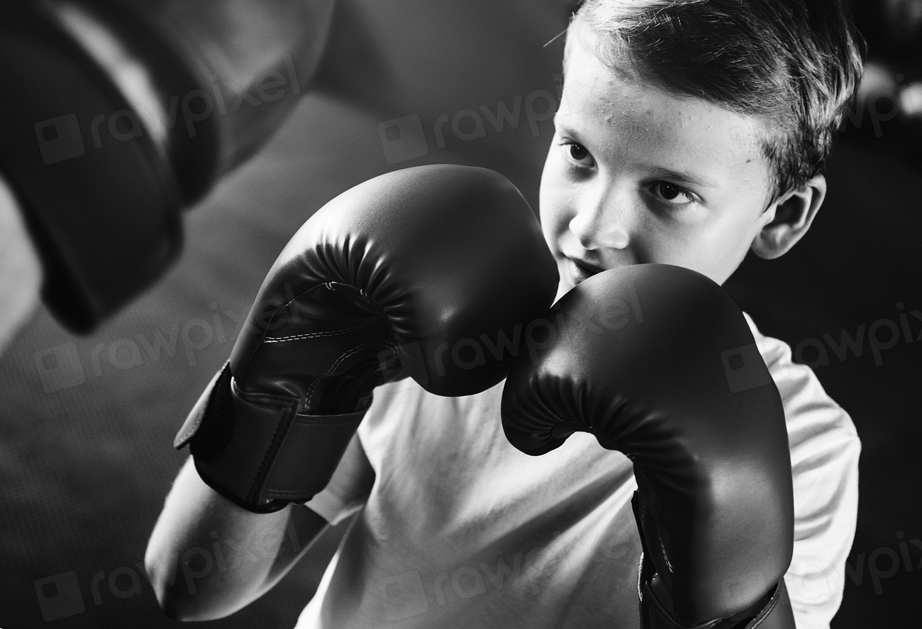 Young boy aspiring become boxer | Free Photo - rawpixel