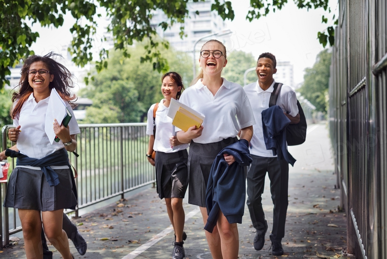 Students their way home school | Premium Photo - rawpixel
