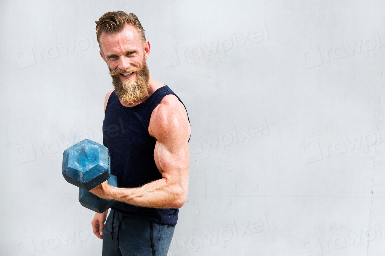 Bearded man at the gym | Premium Photo - rawpixel