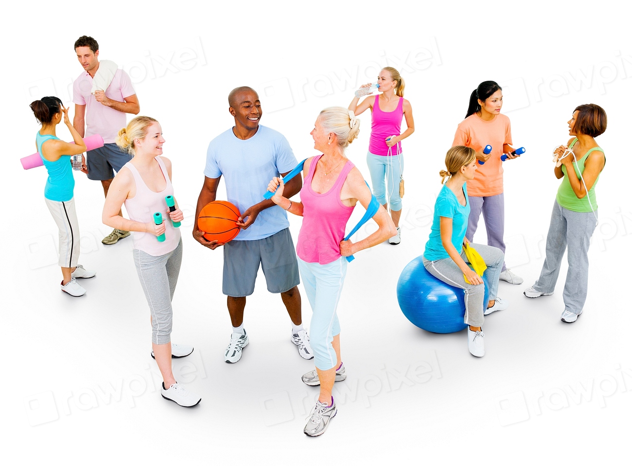 Diverse group adults exercising | Premium Photo - rawpixel