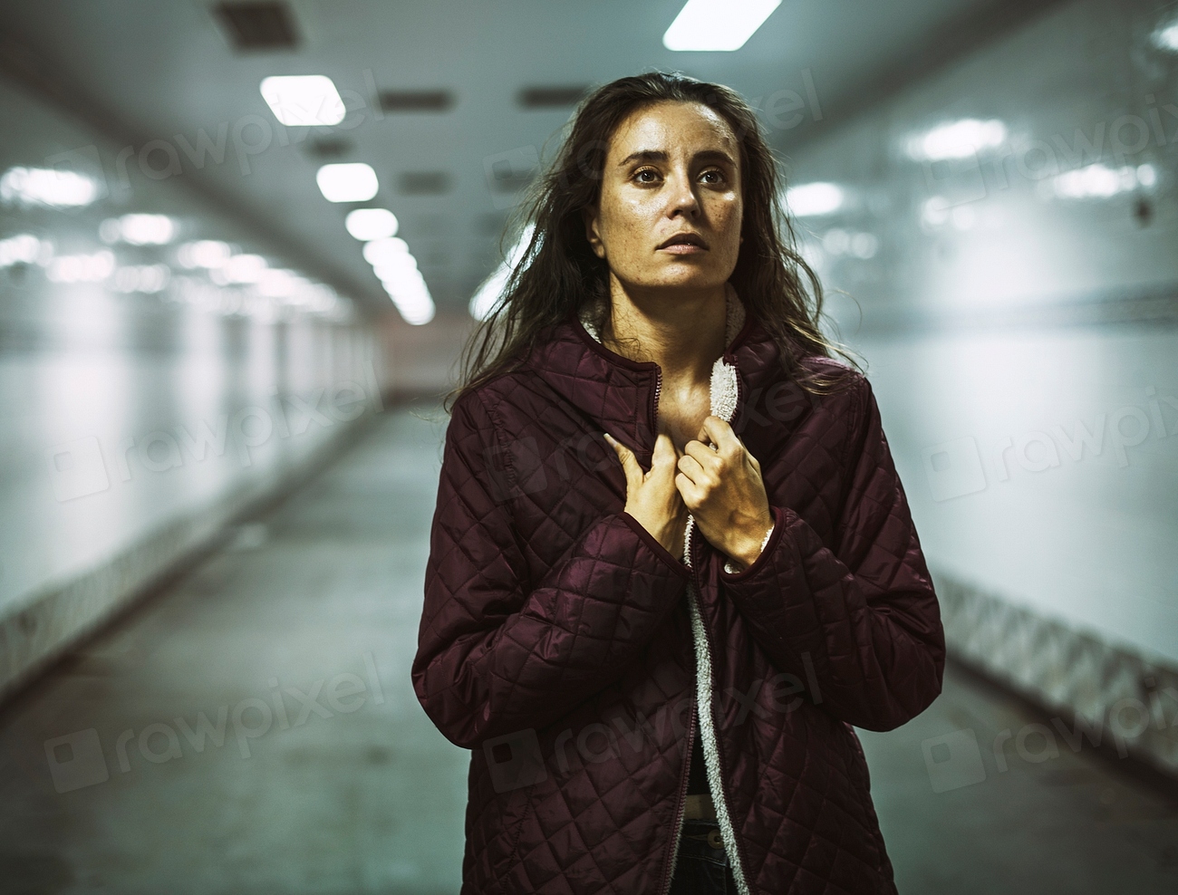 Woman Walk Hopeless Face Expression | Premium Photo - rawpixel