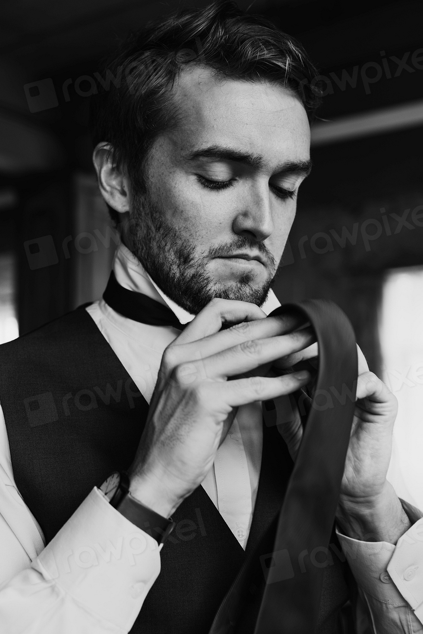 Handsome Groom Dressing Up for Wedding | Premium Photo - rawpixel