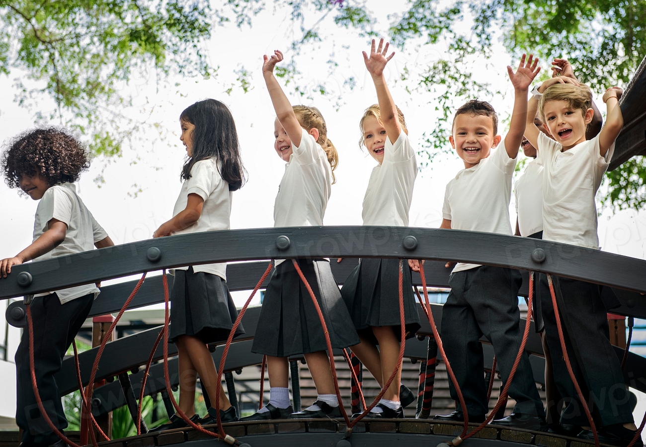 Happy kids at elementary school | Free Photo - rawpixel