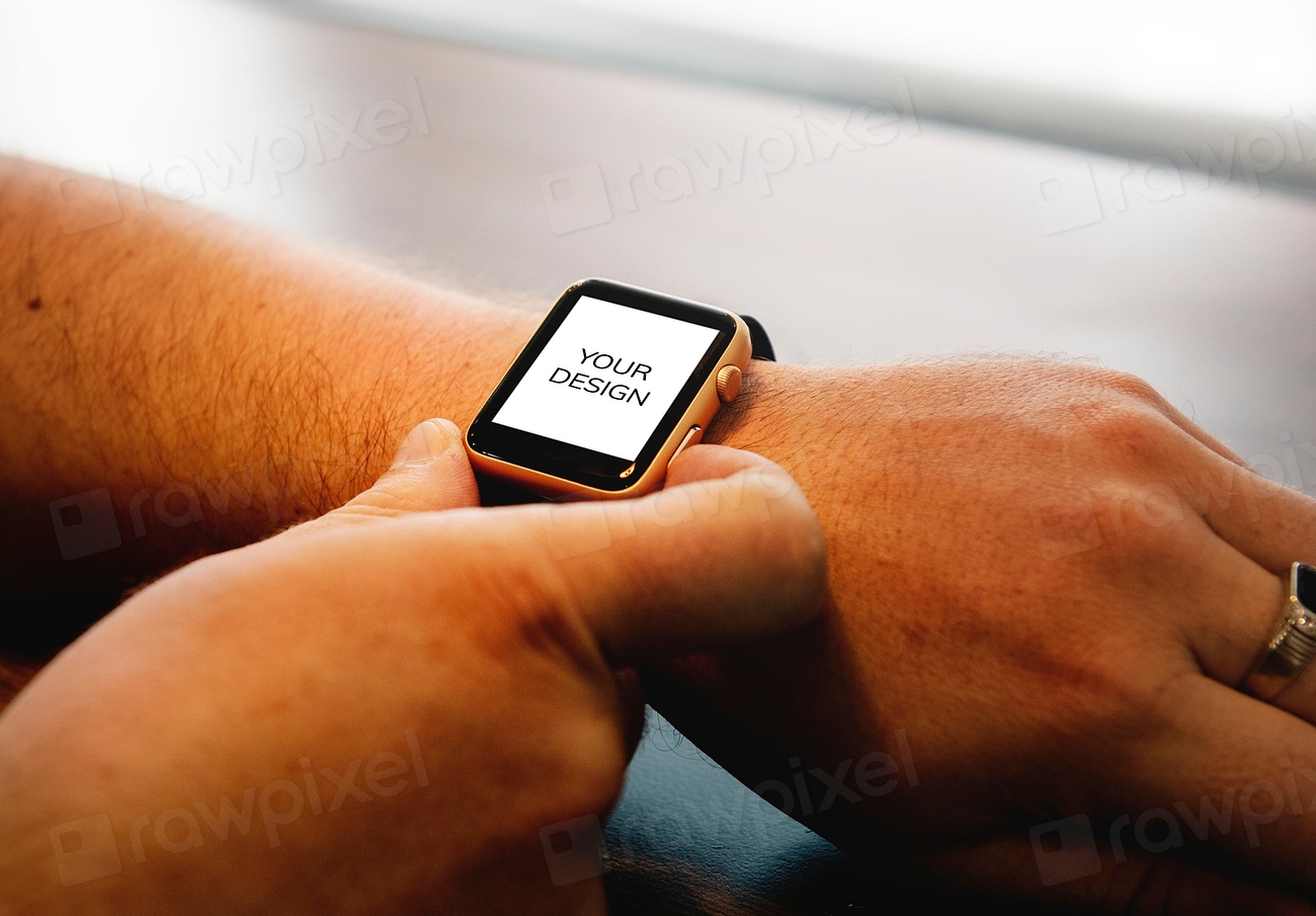 Digital wrist watch | Premium PSD Mockup - rawpixel