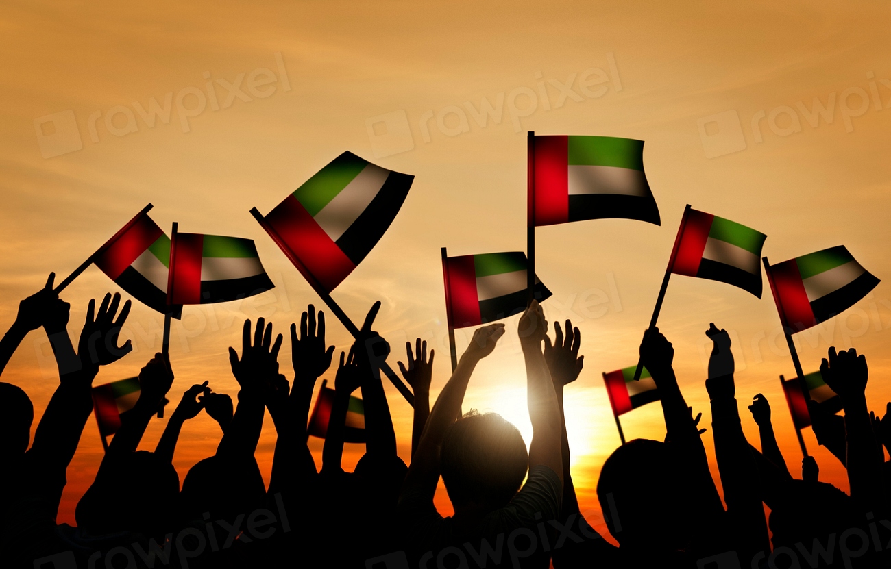 Group People Waving Flag UAE | Premium Photo - rawpixel