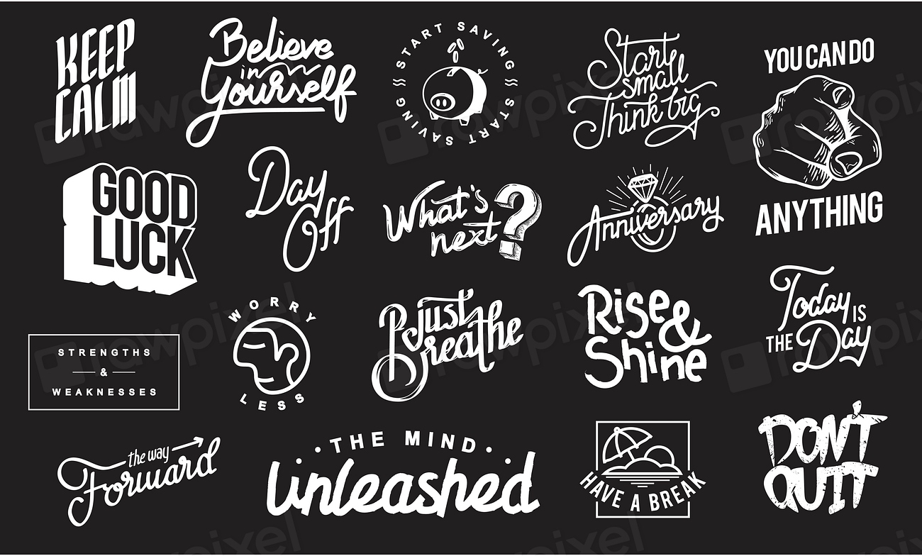 Artwork Typographic Illustration Style Concept | Free Photo - rawpixel