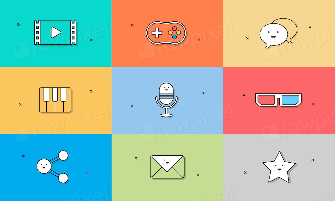 Set of mixed computer icons | Premium Vector - rawpixel