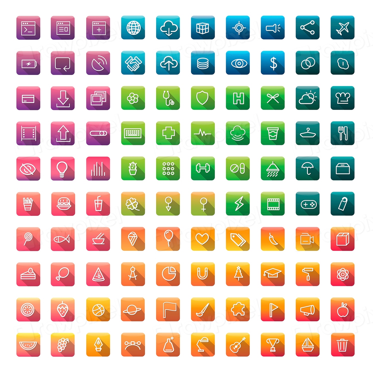 Set of mixed computer icons | Premium Vector - rawpixel