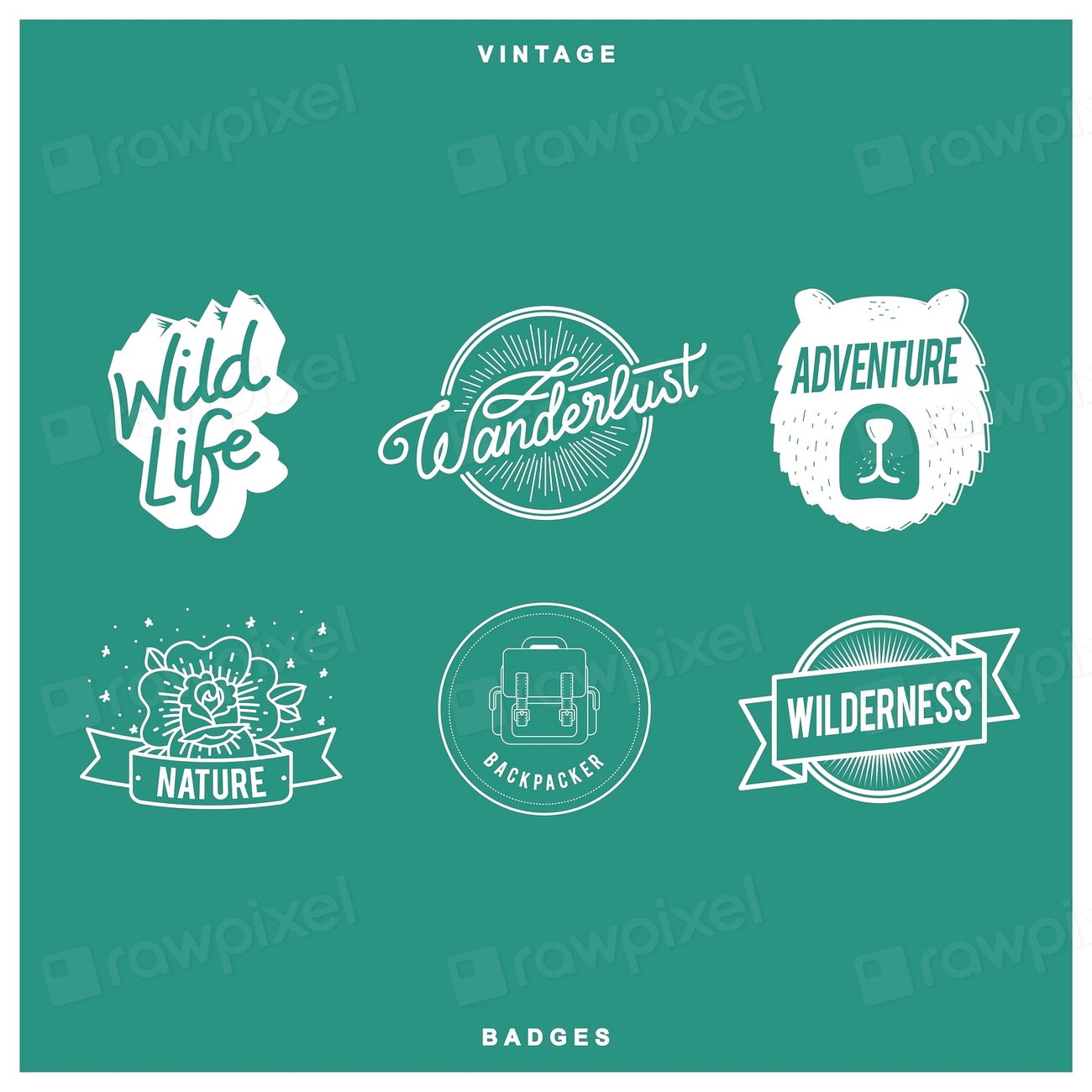 Set of travel badges | Premium Vector - rawpixel