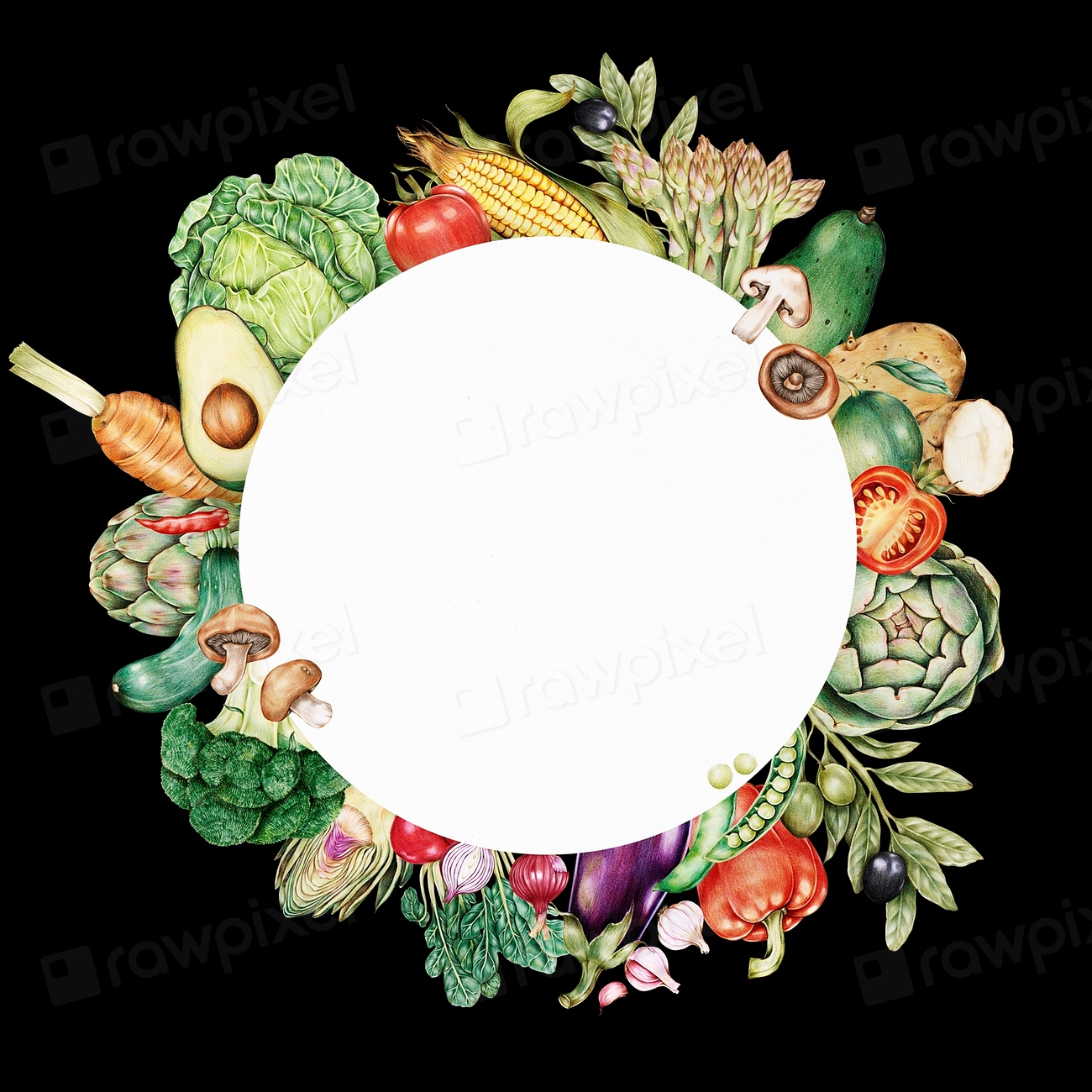 Hand drawn vegetables collection design | Premium Photo - rawpixel