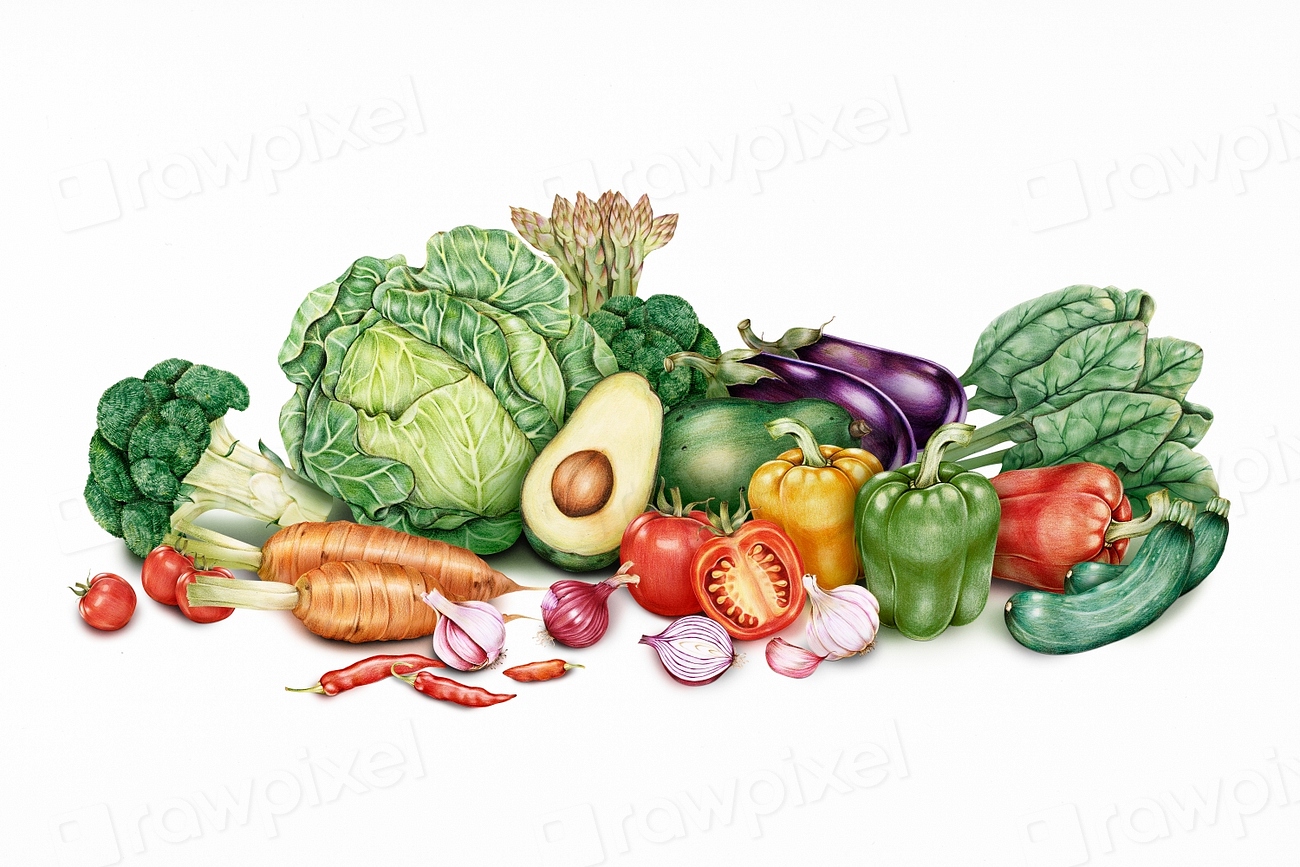 Hand drawn vegetables collection | Premium PSD - rawpixel
