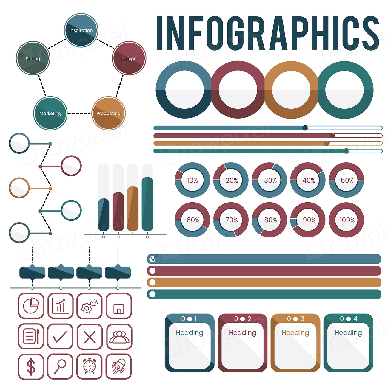 Infographics vector | Premium Vector - rawpixel