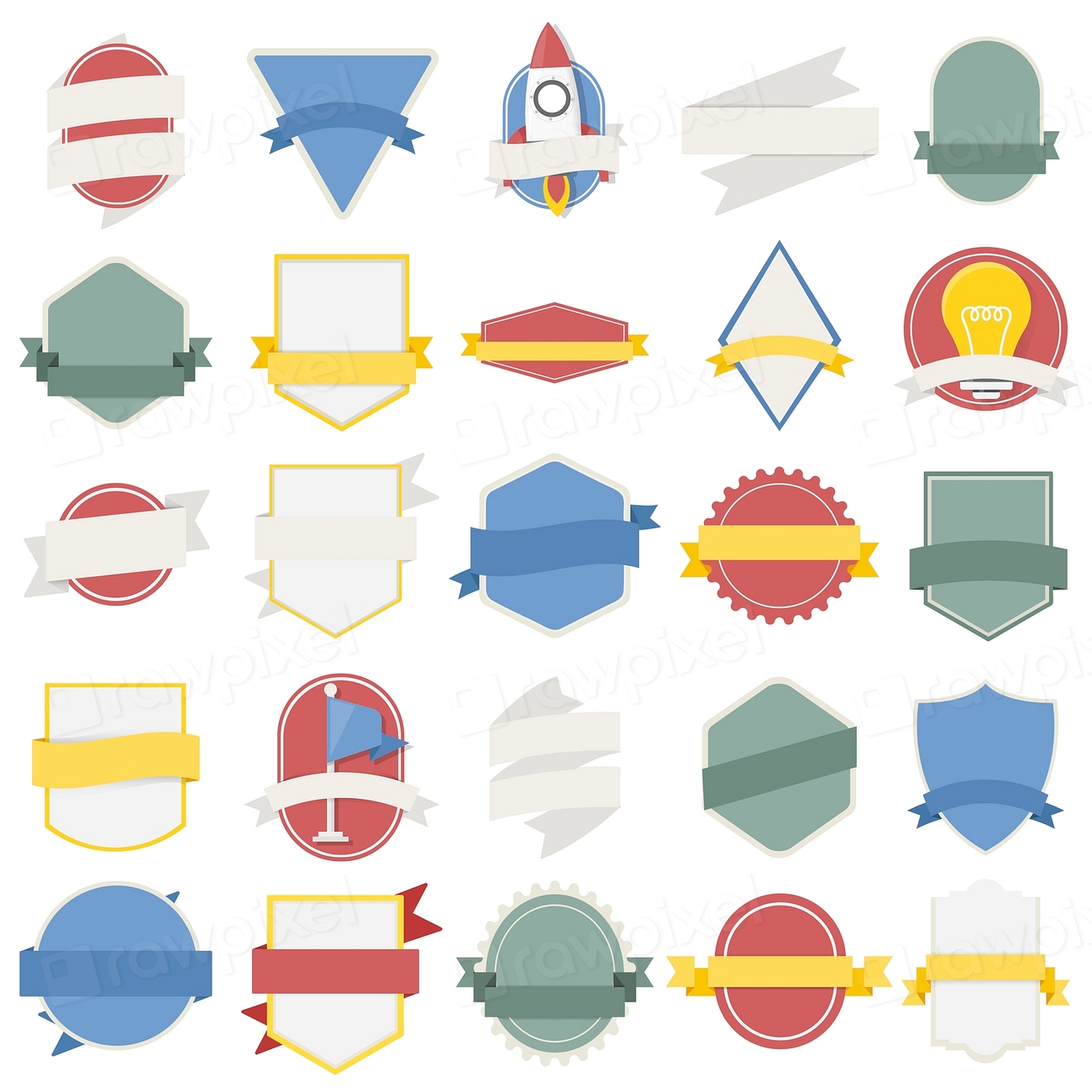 Illustration of badges collection | Premium Vector - rawpixel