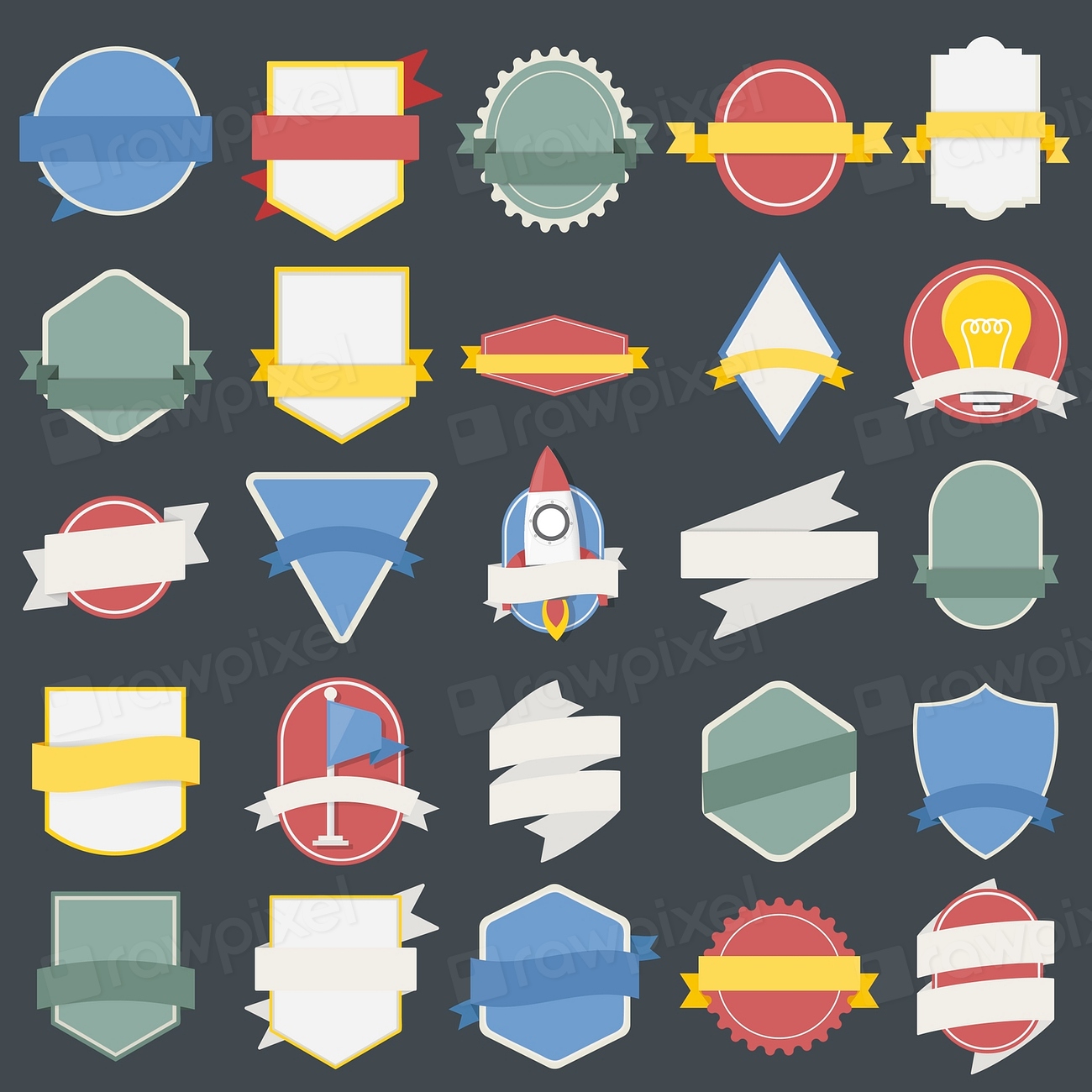 Illustration of badges collection | Premium Vector - rawpixel