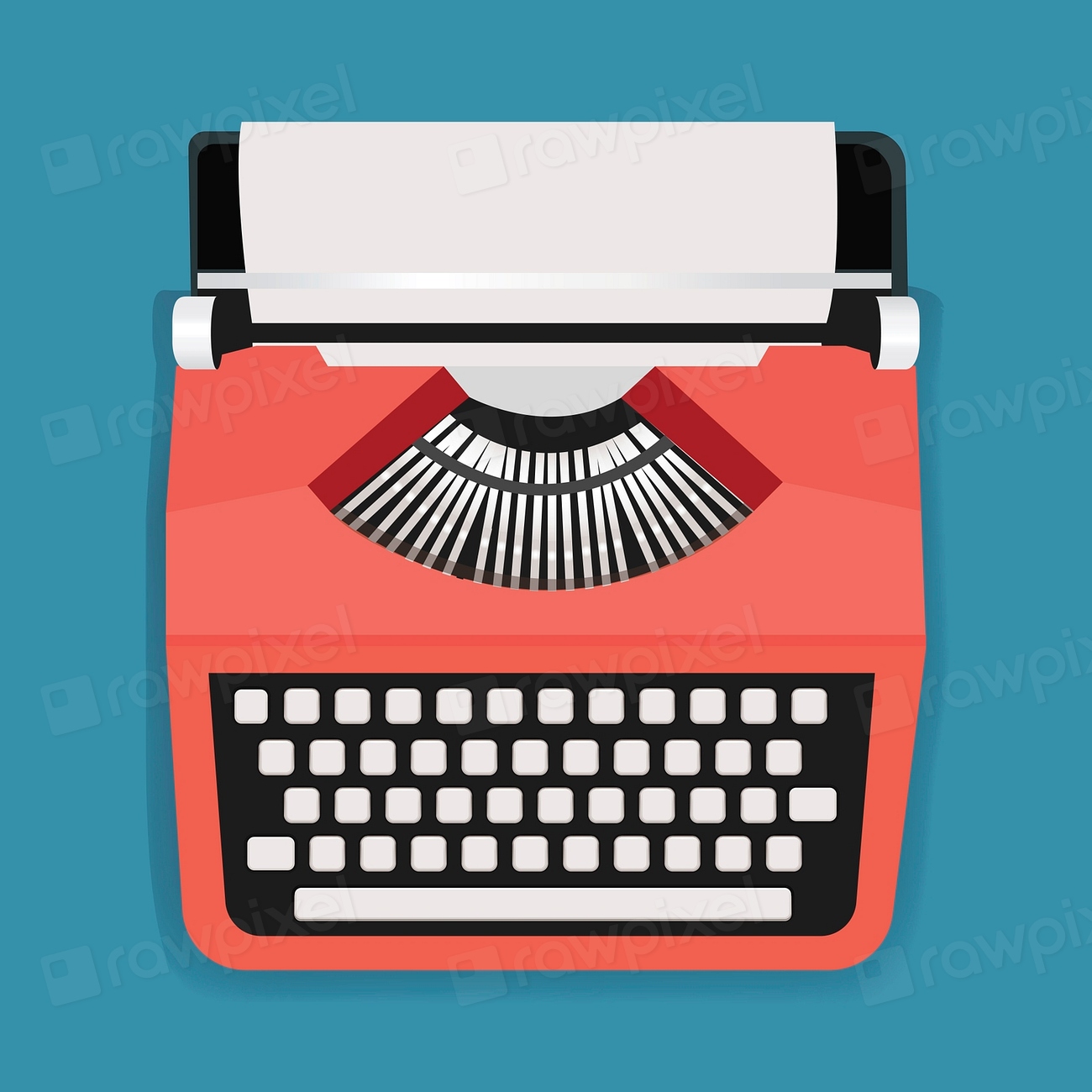 Illustration of a typewriting machine | Premium Vector - rawpixel