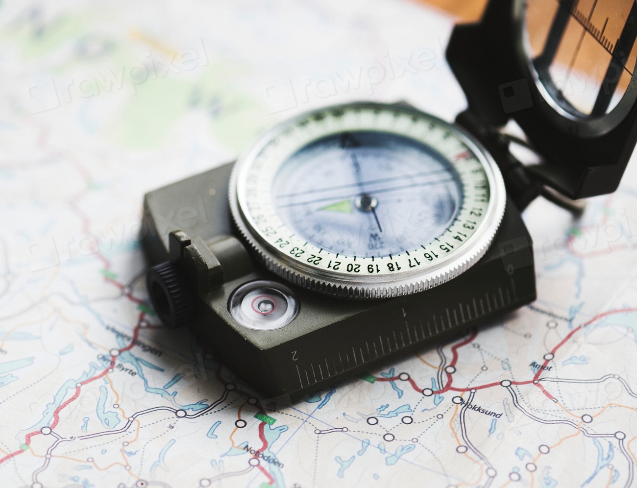 Closeup compass map | Free Photo - rawpixel