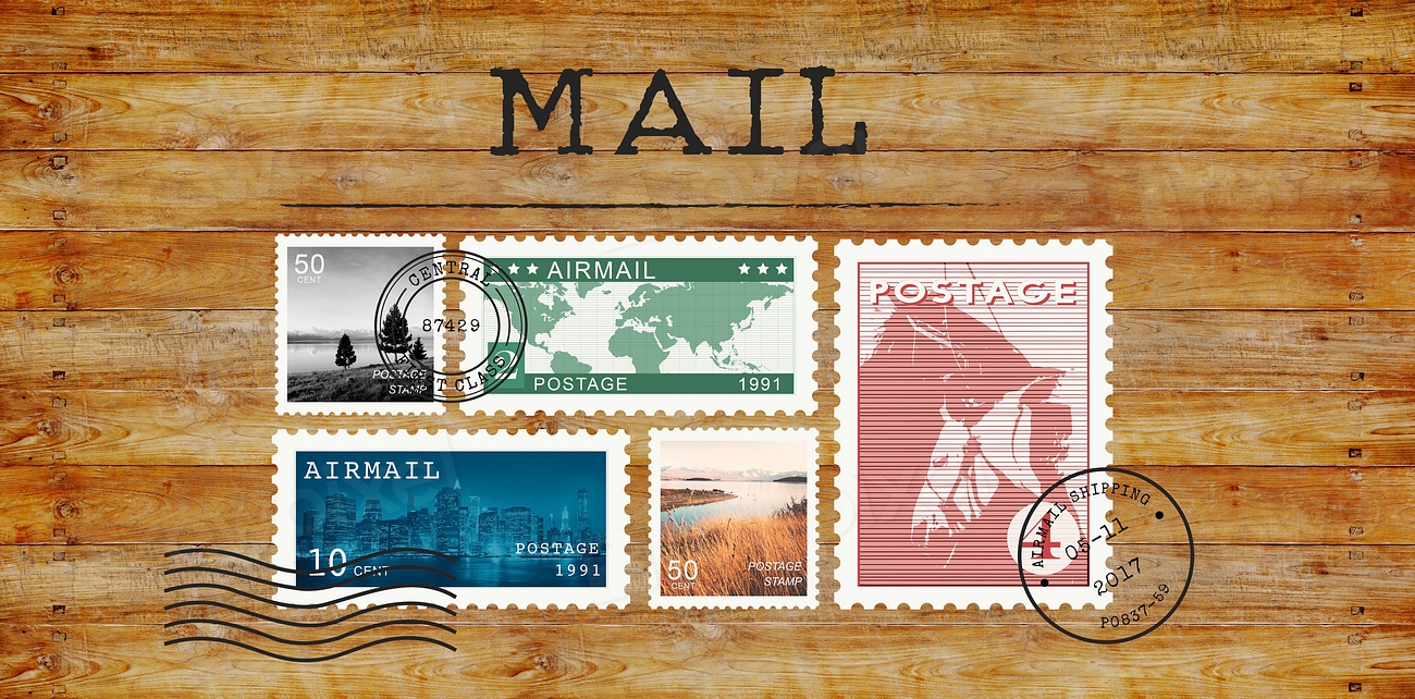 Airmail Mail Postcard Letter Stamp | Free Photo - rawpixel
