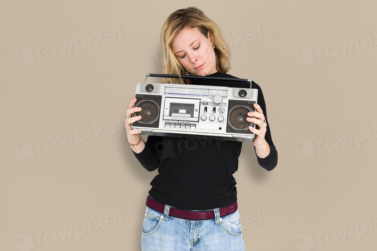 Caucasian Lady Jukebox Music Concept | Premium Photo - rawpixel