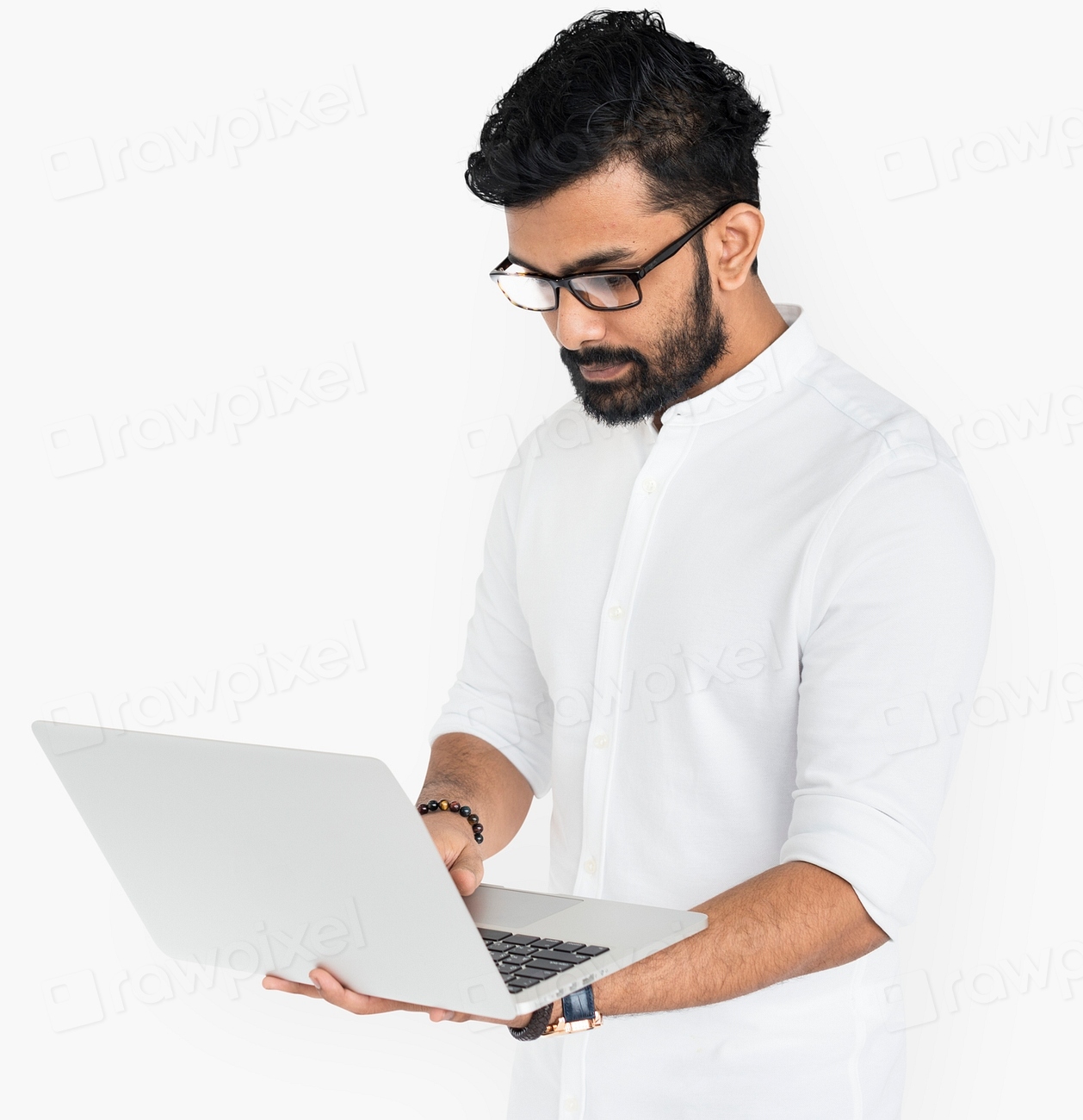 Indian Man With Laptop Concept | Premium PSD - rawpixel