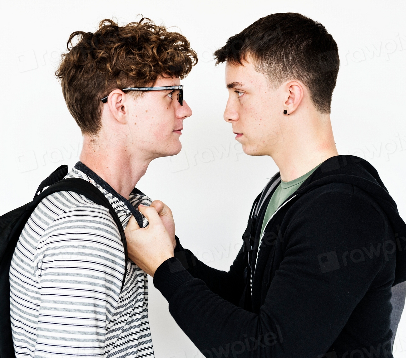 Teenage boys starting to fight | Premium Photo - rawpixel