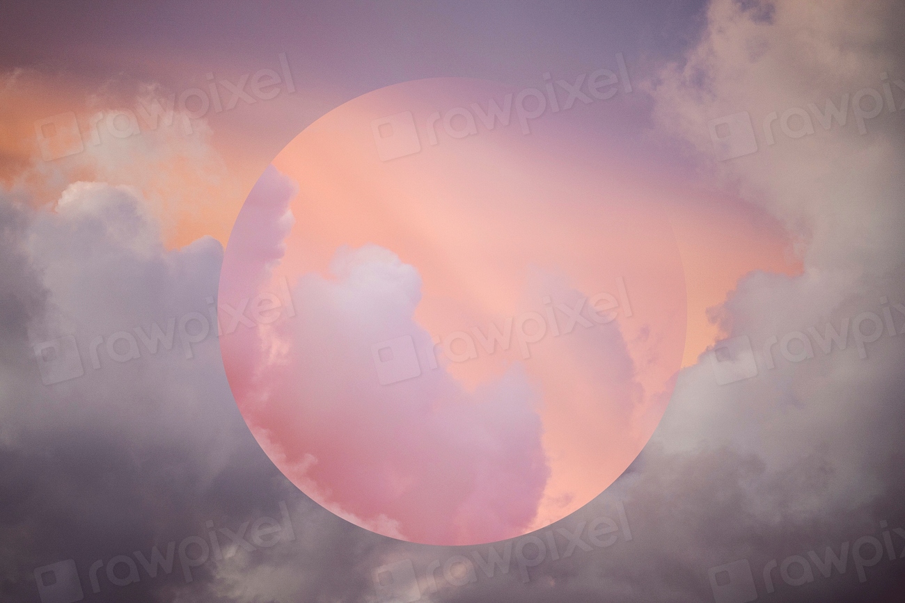Round frame cloudy sky background | Premium Photo - rawpixel