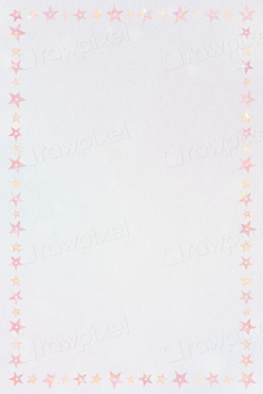 Pink sparkling star rectangular border | Premium PSD - rawpixel