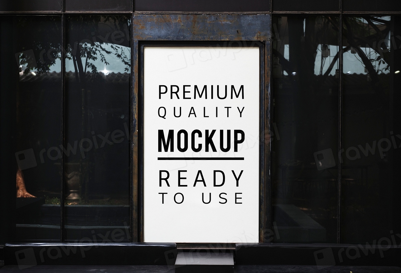 White board sign mockup | Premium PSD Mockup - rawpixel