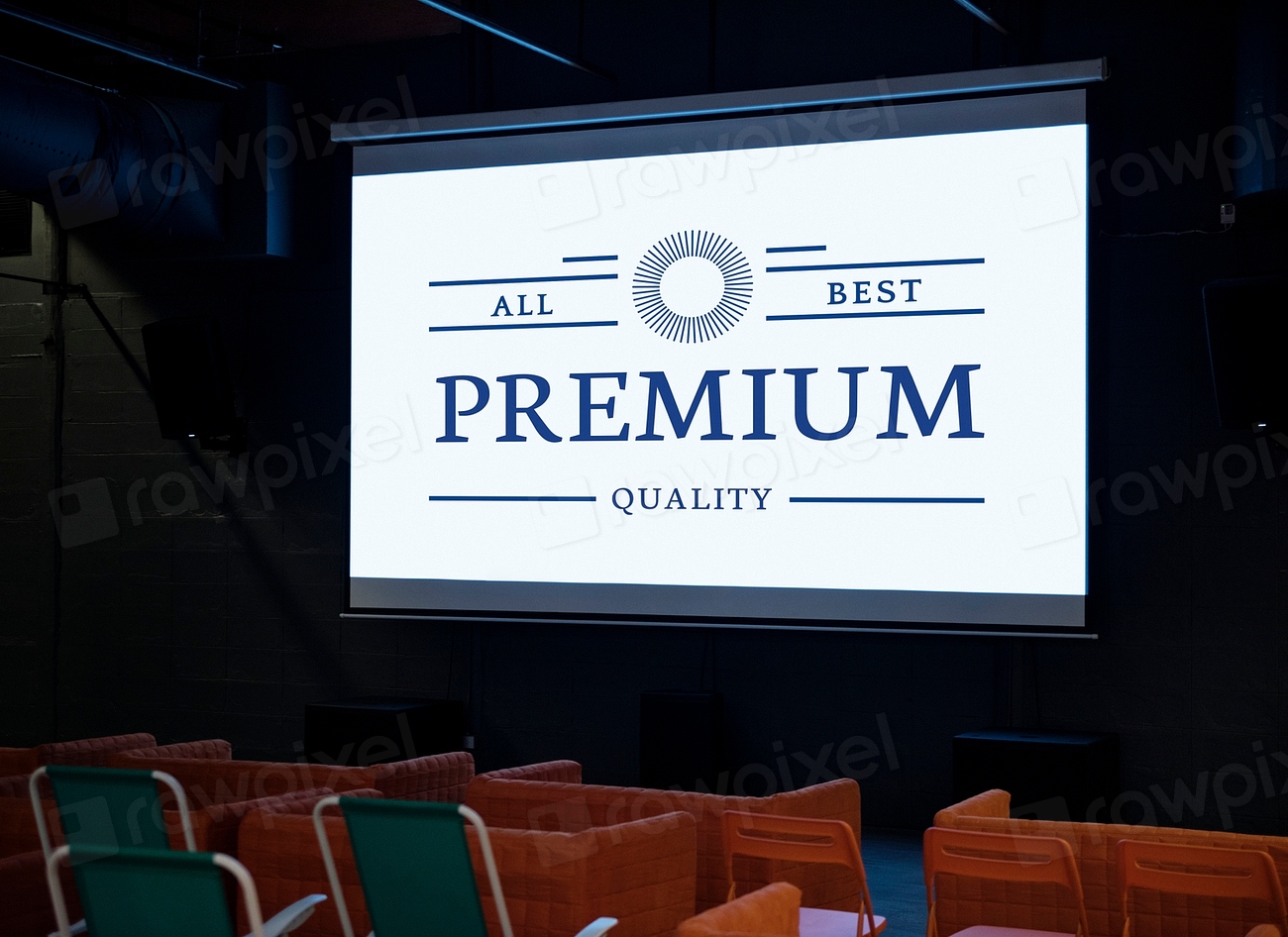 Design space on theatre screen | Premium PSD Mockup - rawpixel