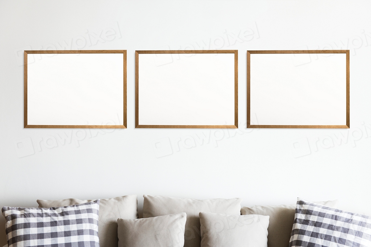 Three photo frames isolated on white | Premium PSD Mockup - rawpixel