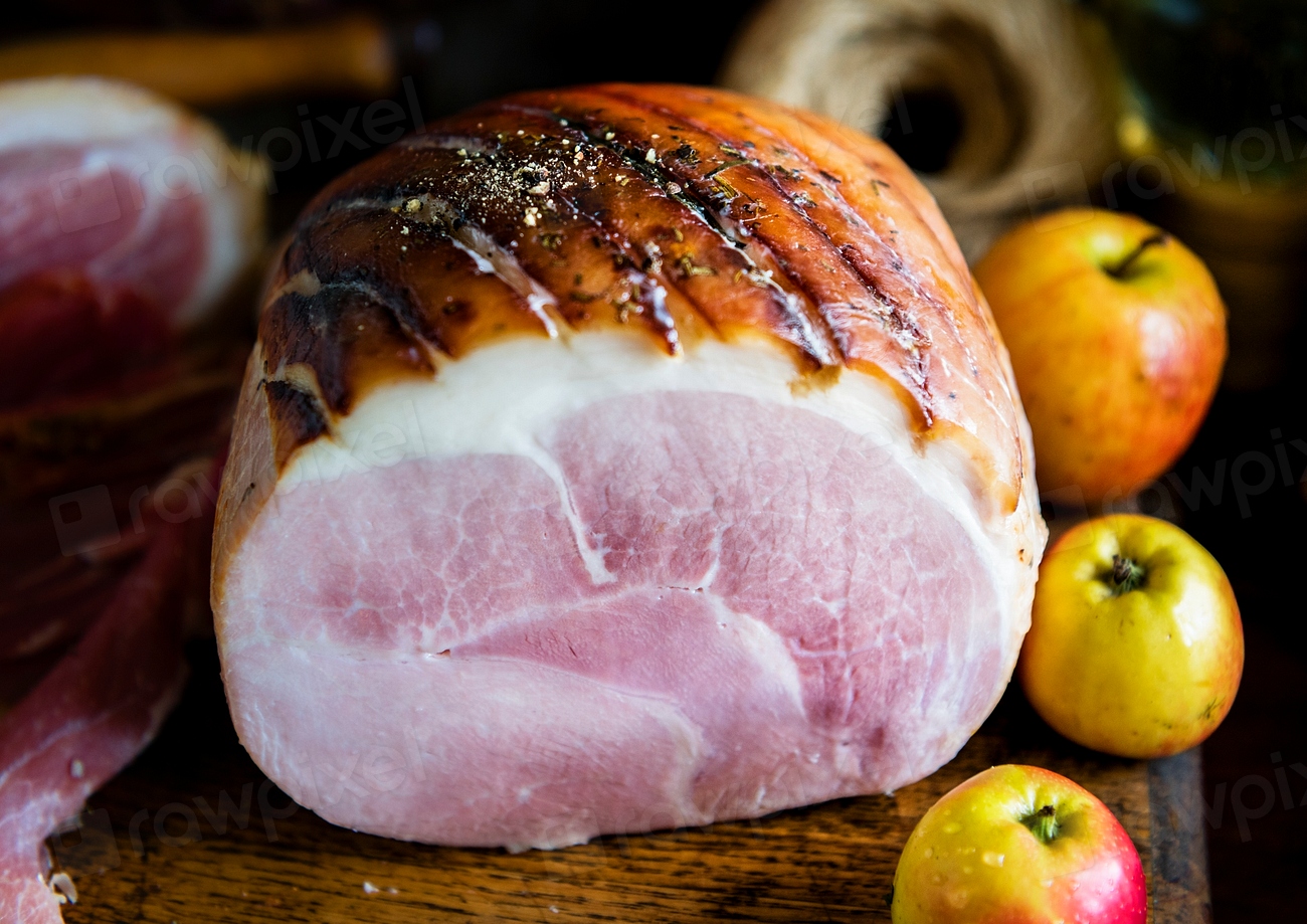 Close honey roasted ham | Premium Photo - rawpixel