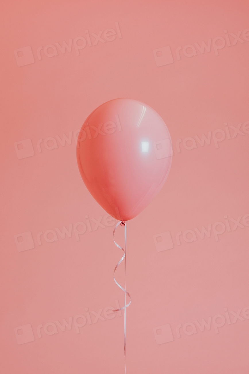 Single pastel pink balloon string | Premium Photo - rawpixel