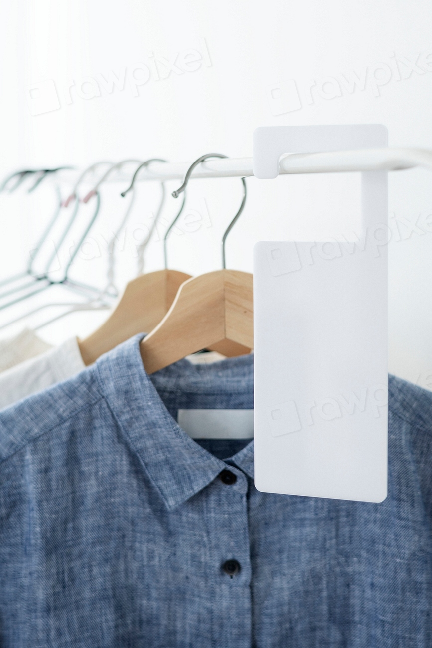 Shirt clothing rack tag mockup | Premium PSD Mockup - rawpixel