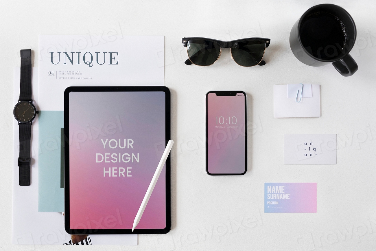 Business digital device mockup collection | Premium PSD Mockup - rawpixel