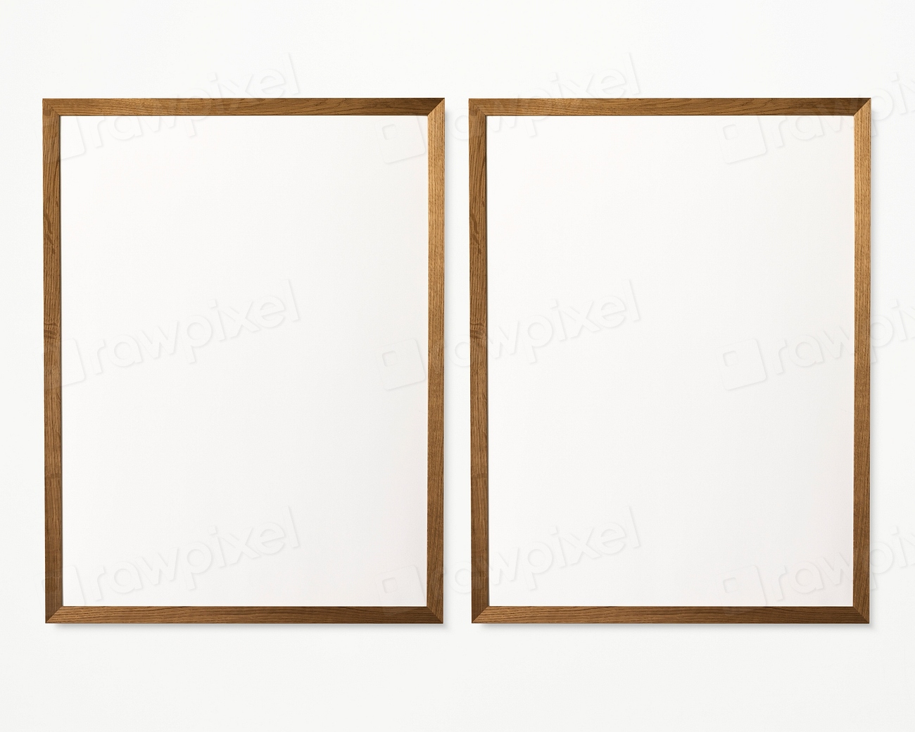 Two photo frames isolated white | Premium PSD Mockup - rawpixel