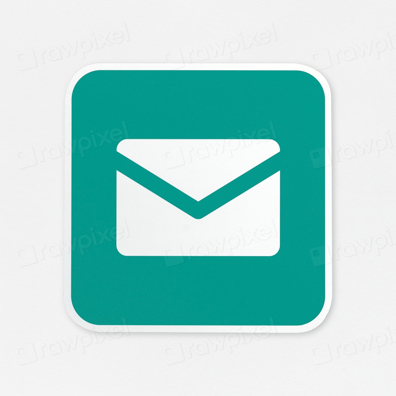 Mail green button icon isolated | Premium PSD - rawpixel