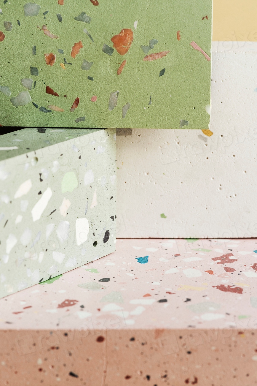 Terrazzo tile surface texture design | Premium Photo - rawpixel