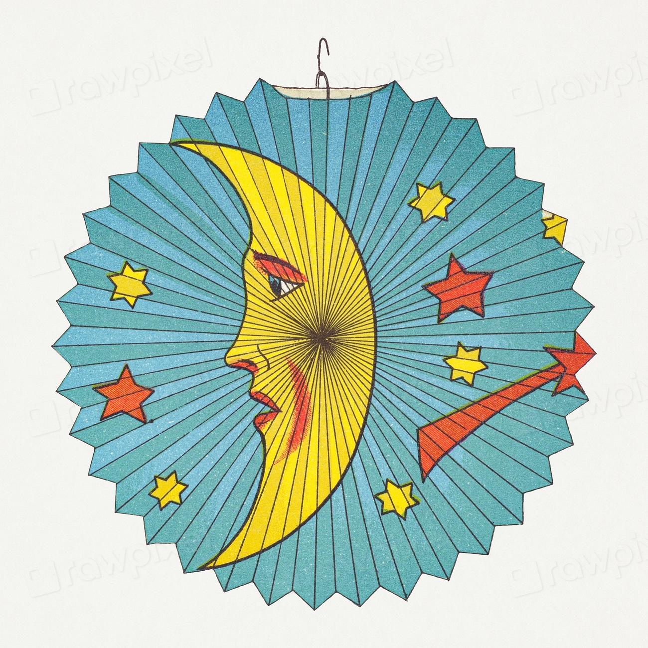 Moon and stars lantern design | Free Photo Illustration - rawpixel