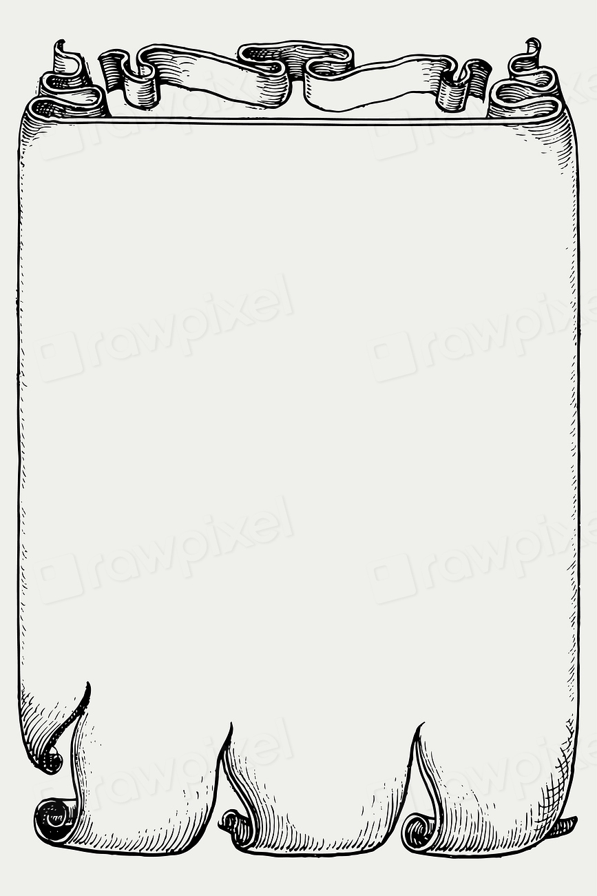 Medieval parchment banner vector black | Premium Vector - rawpixel